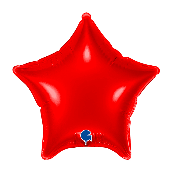Balloon Star 04inc Red red
