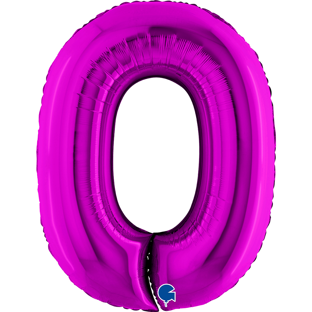 Balloon Number 0 Purple 40inc lilac