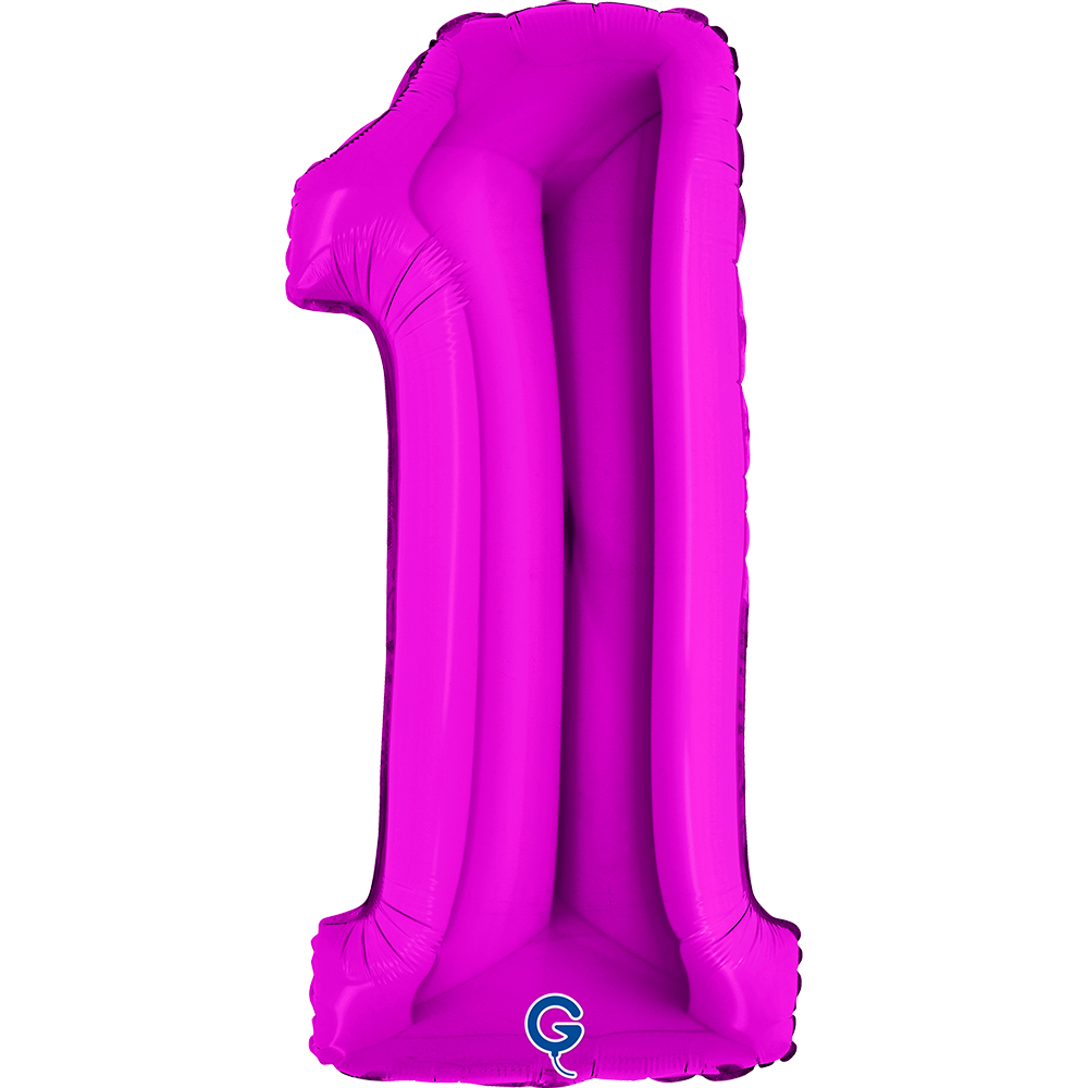 Balloon Number 1 Purple 40inc lilac