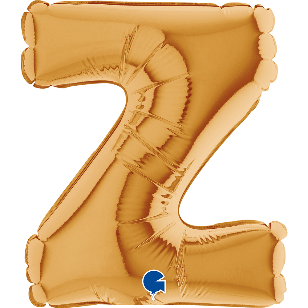 Balloon Letter Z Gold 07inc gold
