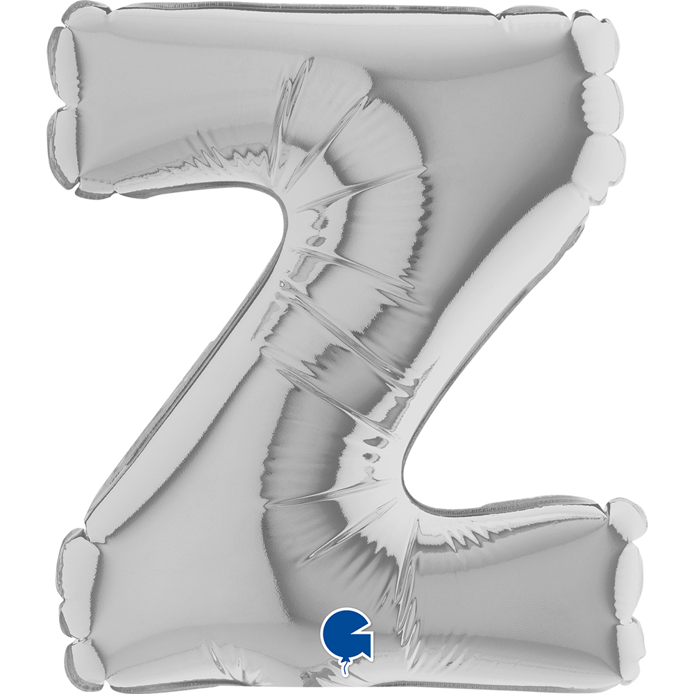 Balloon Letter Z Silver 07inc silver
