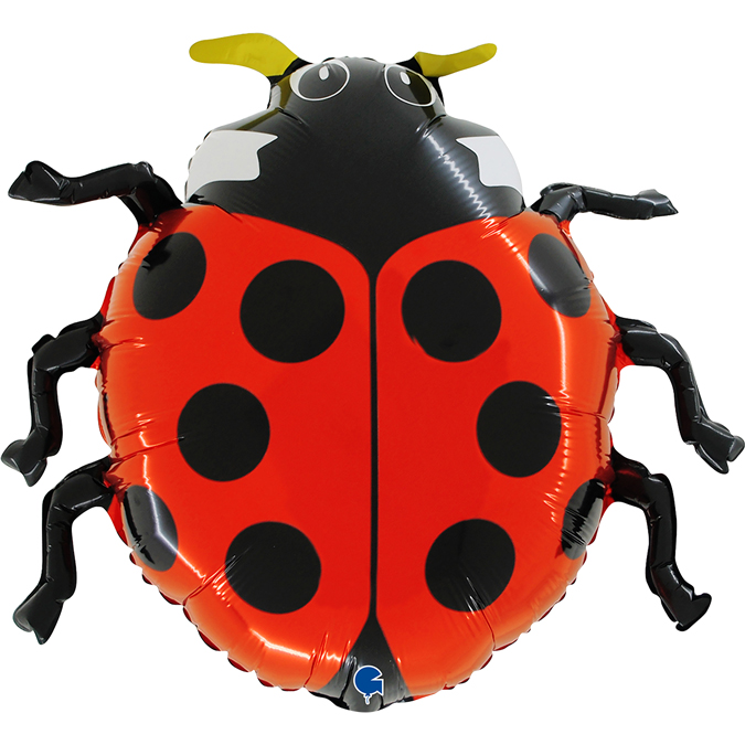 Balloon Lady Bug red
