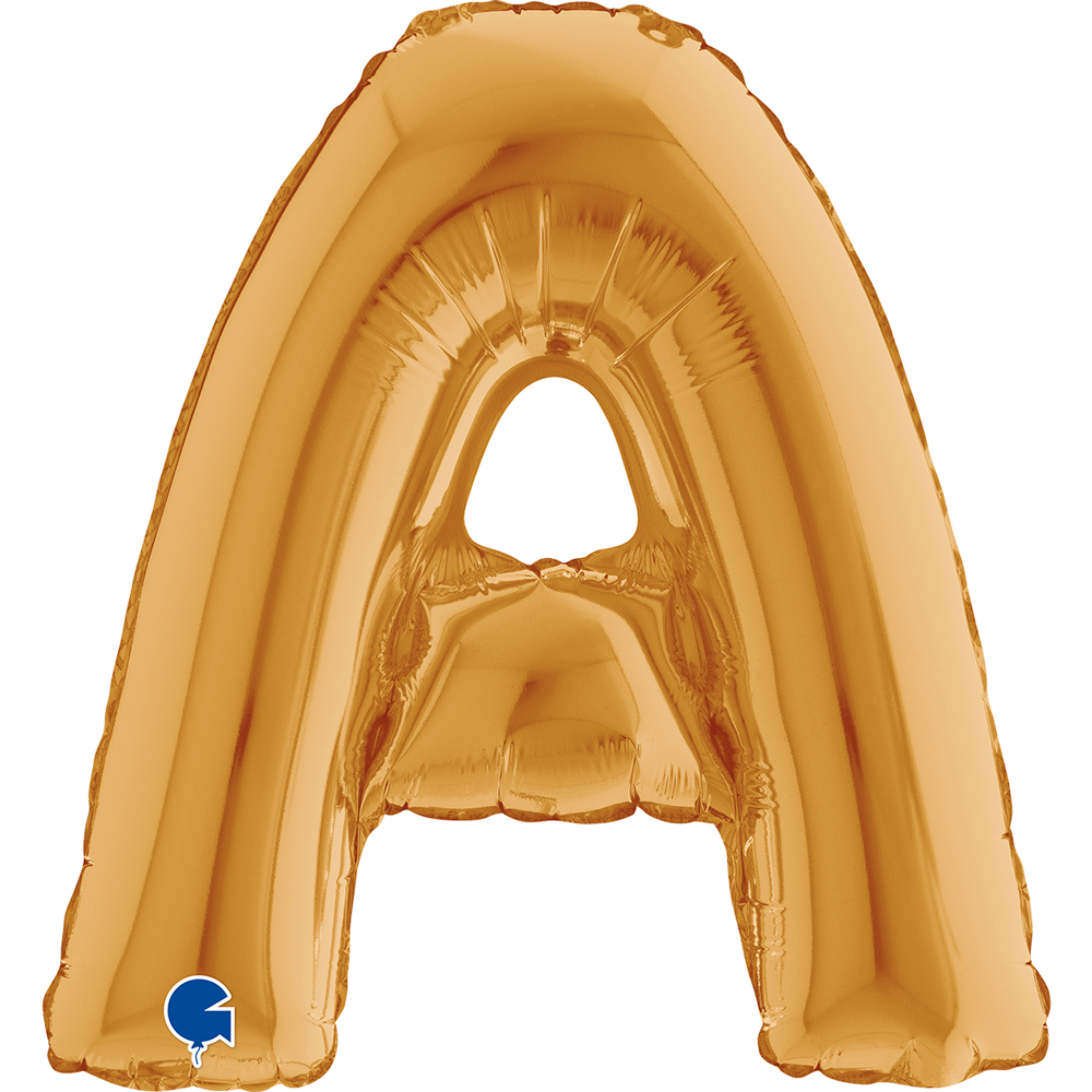 Palloncino Letter A Gold 14inc oro