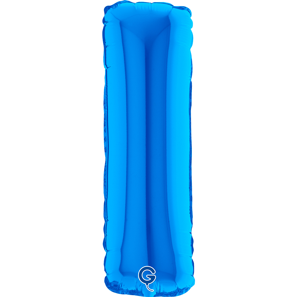 Balloon Letter I Blue 14inc blue