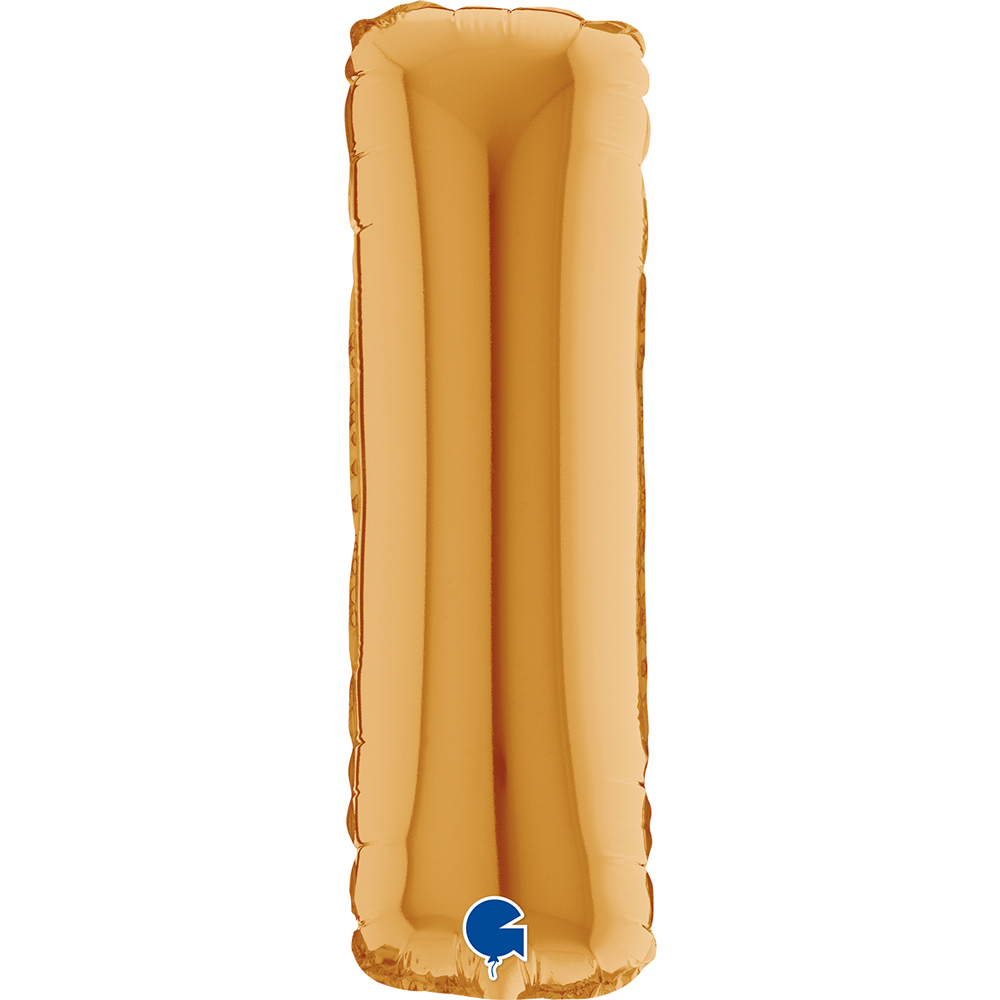Balloon Letter I Gold 14inc gold