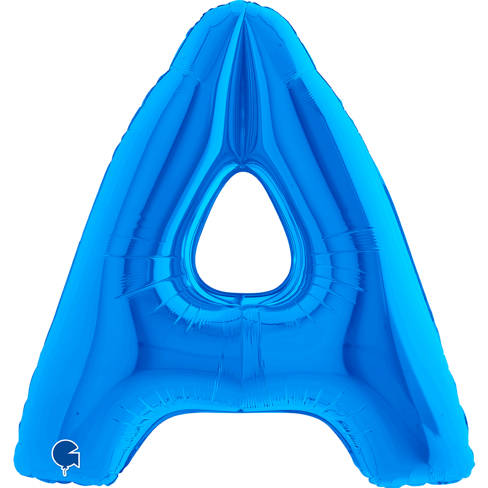 Balloon Letter A Blue 40inc blue