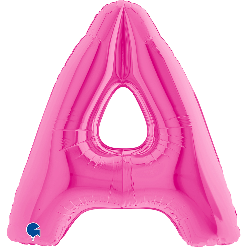 Balloon Letter A Fuxia 40inc pink