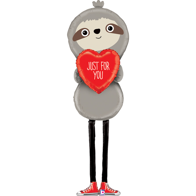 Balloon Special Delivery Sloth grey