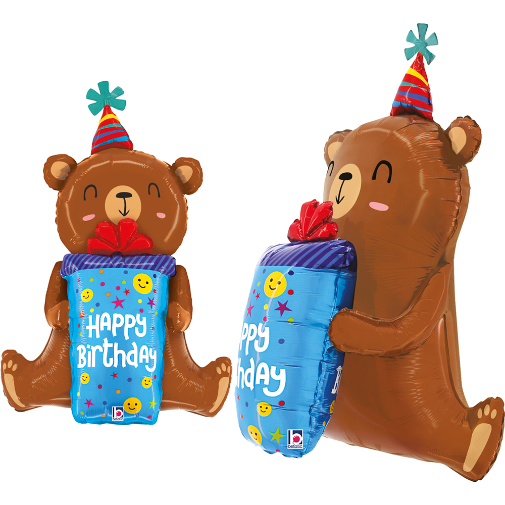 Balloon Birthday Smiley Gift Bear multicolor