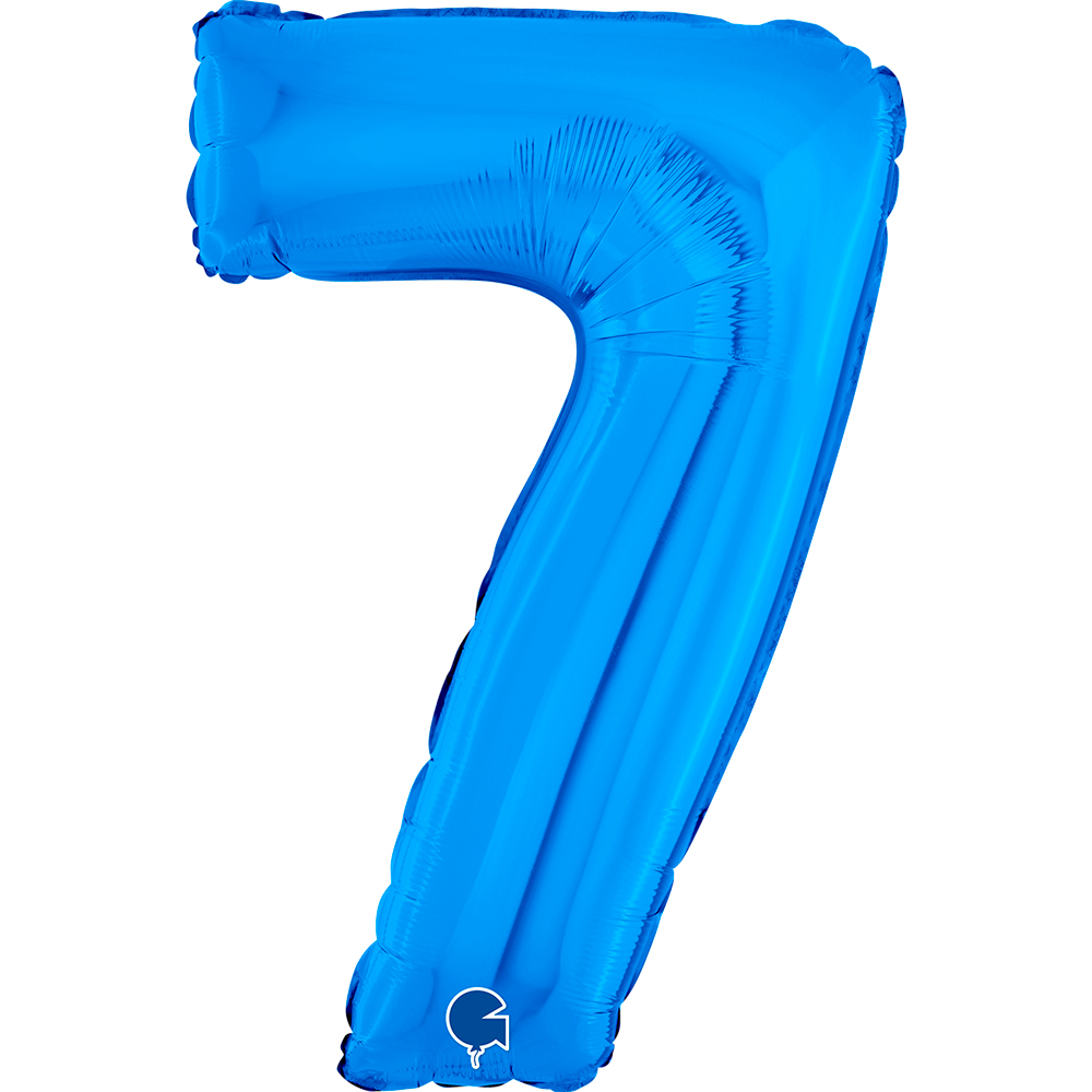 Balloon Number 7 Blue 26inc blue