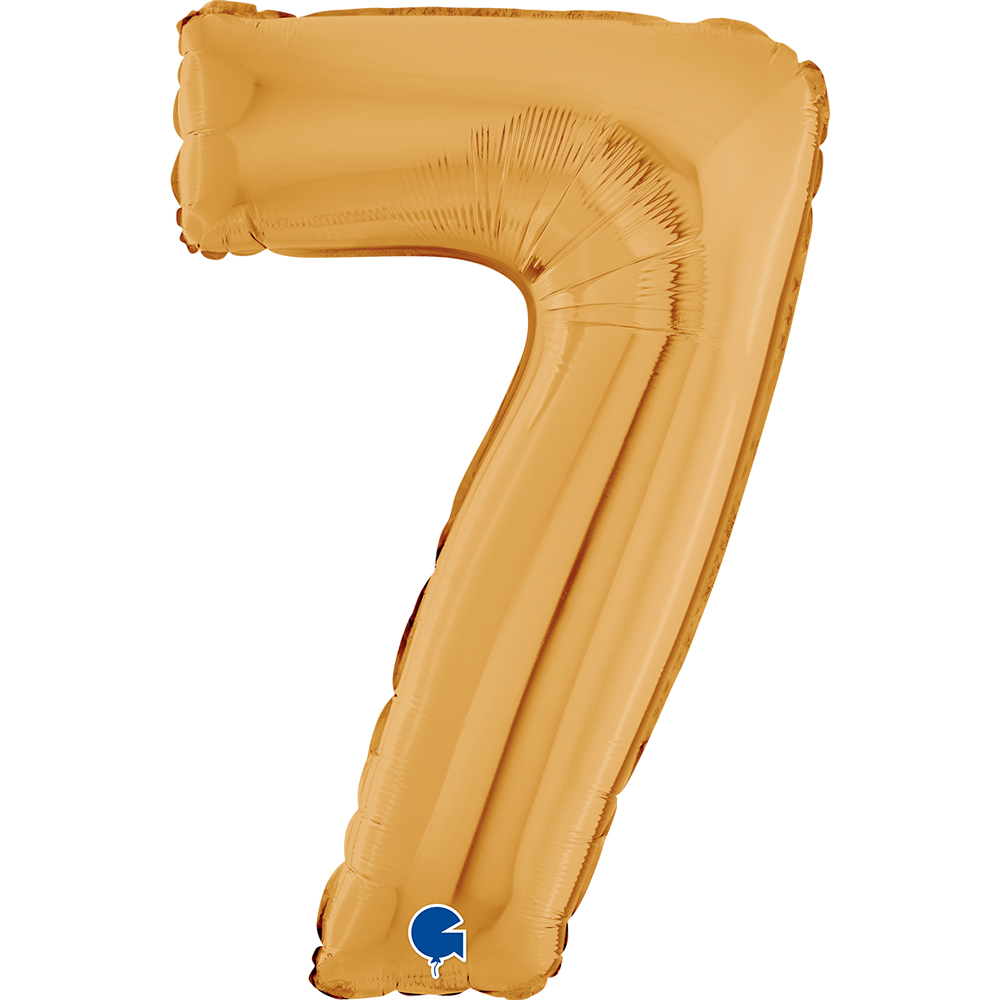 Balloon Number 7 Gold 26inc gold