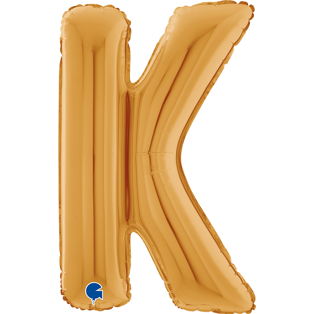 Palloncino Letter K Gold 26inc oro