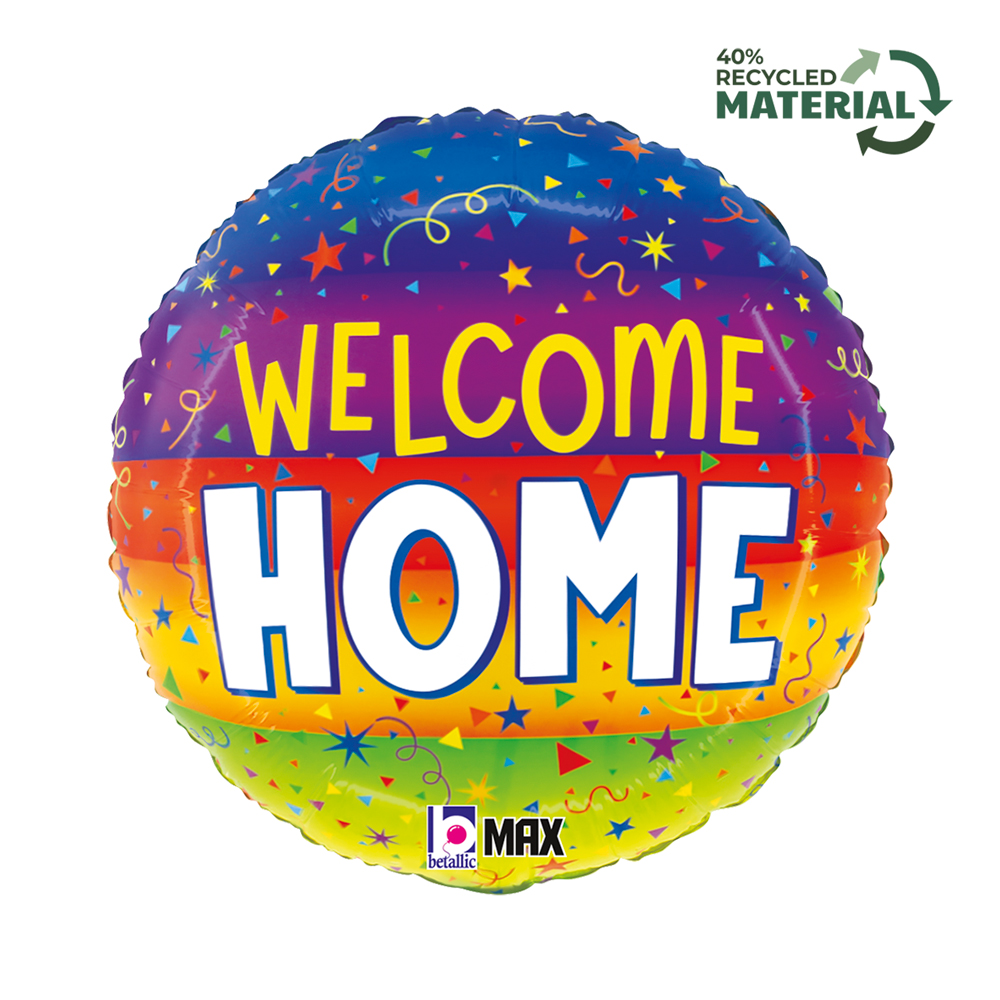 Balloon R18 Welcome Home Streamers multicolor