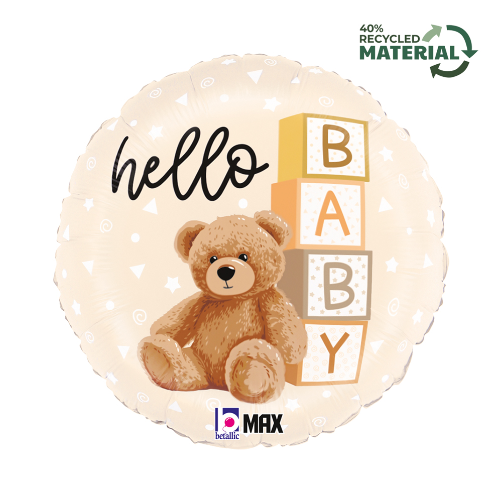 Balloon R18 Hello Baby Teddy Bear brown