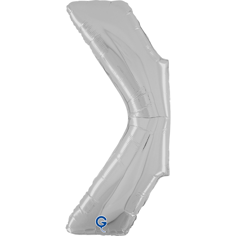 Balloon Cyrillic Letter Z Silver 26inc silver