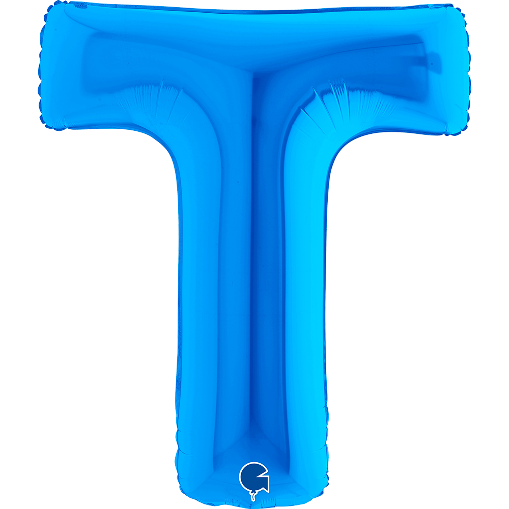 Palloncino Letter T Blue 40inc blu