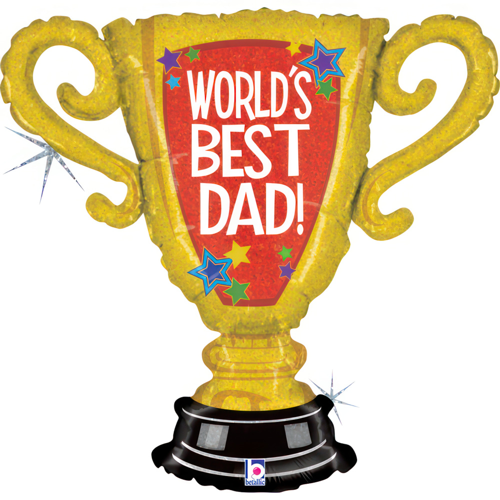 Balloon World's Best Dad Trophy multicolor