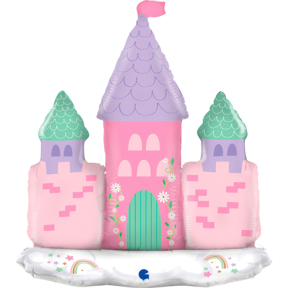 Palloncino The Standups - Magical Castle rosa