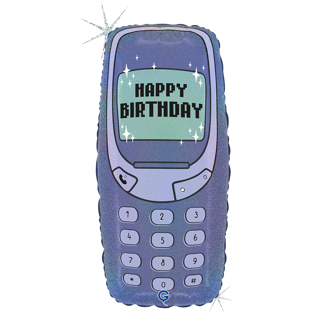 Balloon 00's Birthday Phone lilac