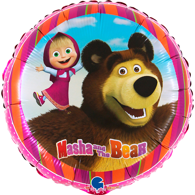 Balloon R18 Masha & Bear multicolor
