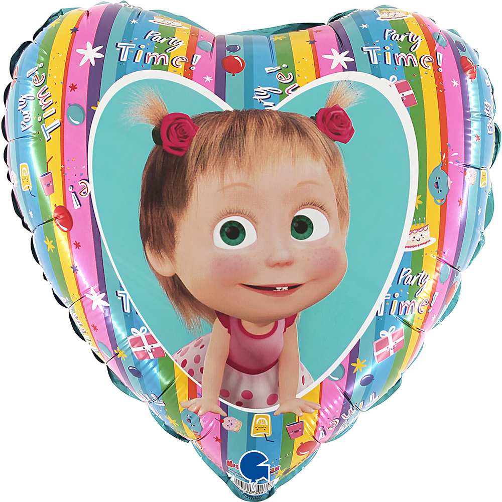 Balloon H18 Masha and The Bear Rainbow multicolor
