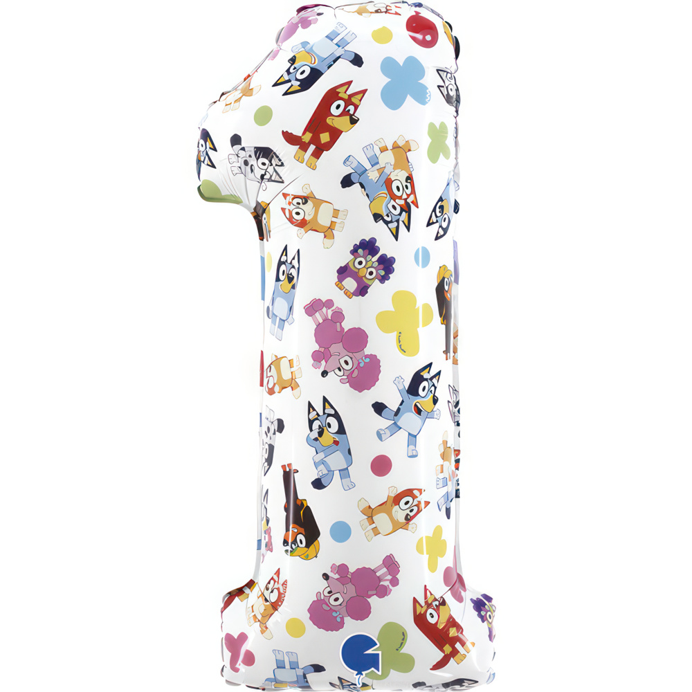 Balloon Bluey - Number One 26inc multicolor