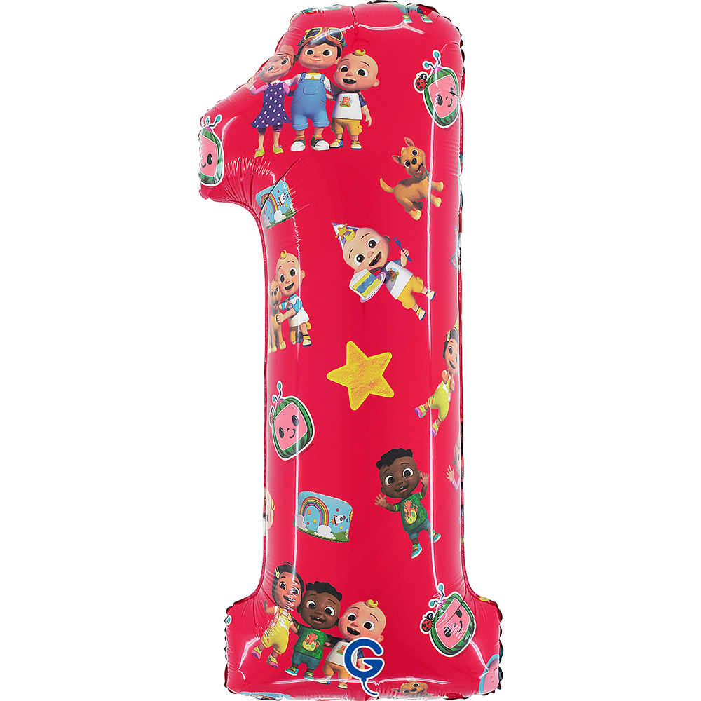 Balloon CoComelon - Number One 26inc red